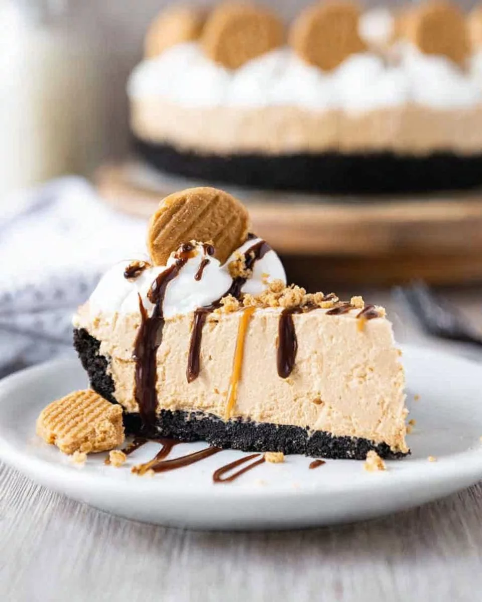No-Bake Peanut Butter Marshmallow Pie Recipe - bestalltop.com