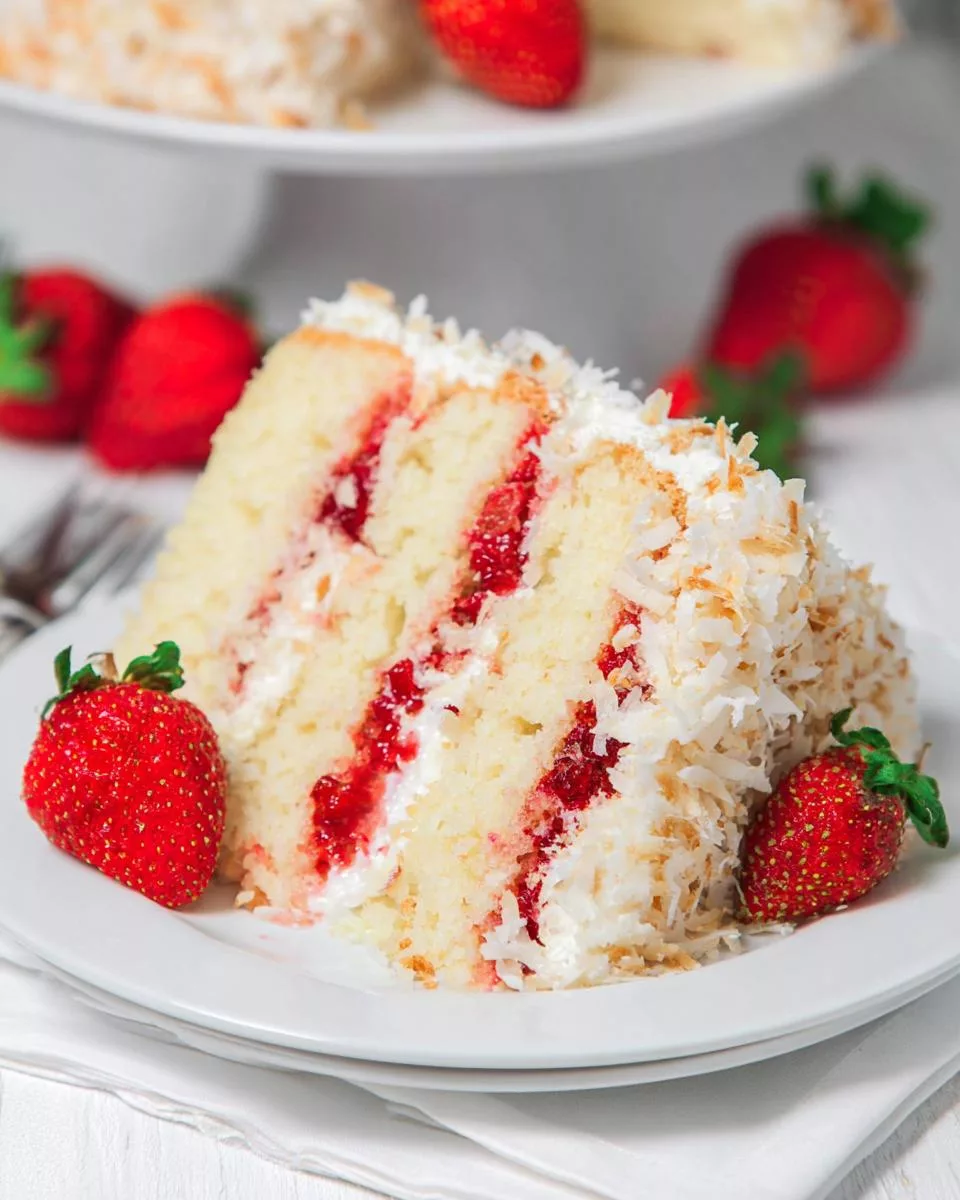 Heavenly Coconut Strawberry Cake Recipe You’ll Crave – bestalltop.com