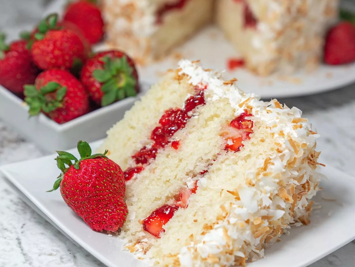 Heavenly Coconut Strawberry Cake Recipe You’ll Crave – bestalltop.com