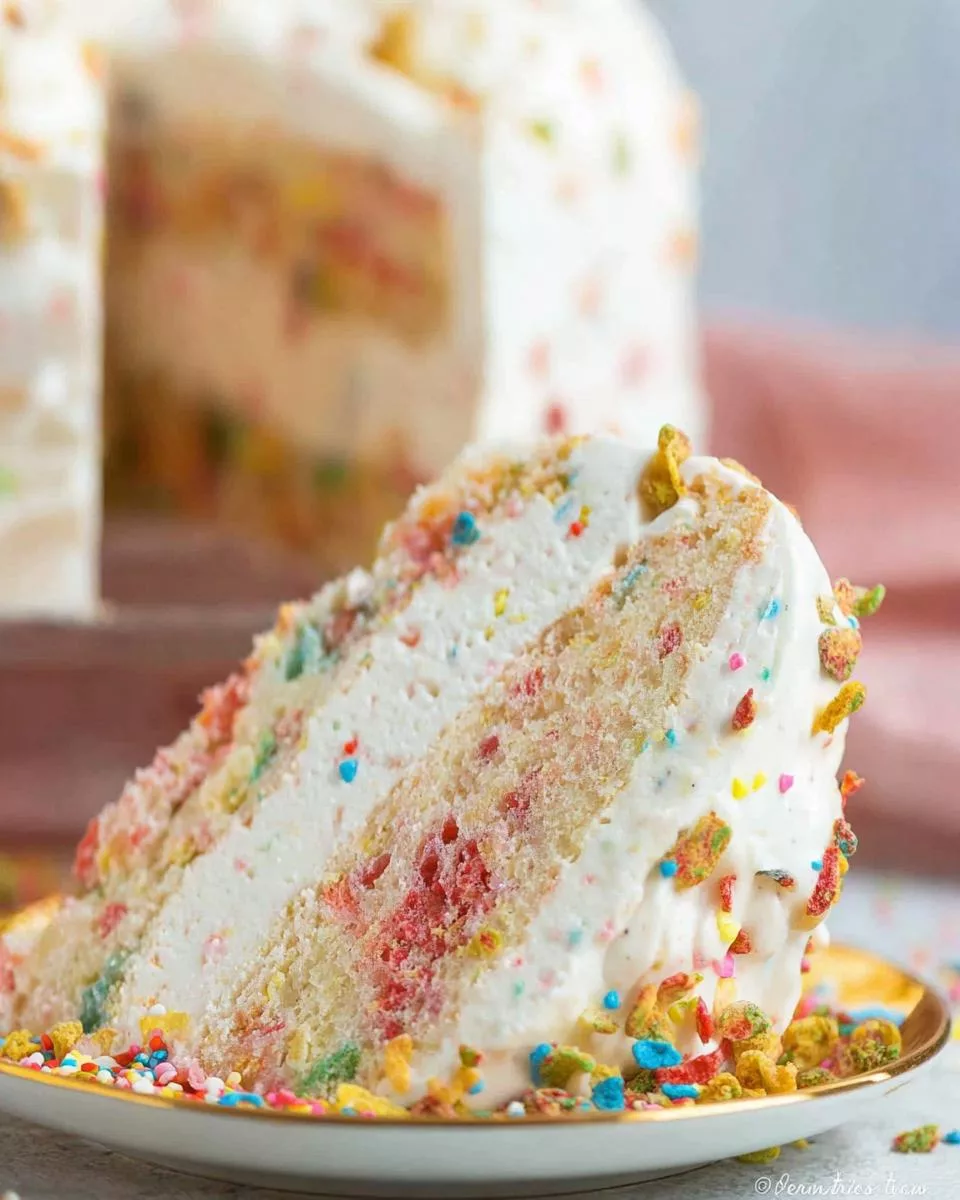 Magical Fruity Pebbles Ice Cream Cake Recipe You'll Love - bestalltop.com