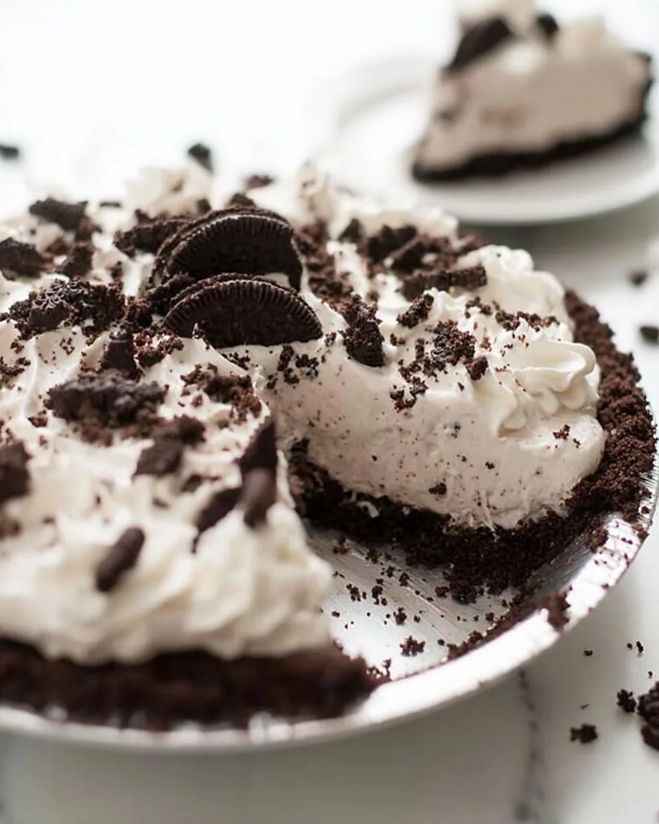 Irresistible No Bake Oreo Pie with Chocolate Graham Cracker Crust ...